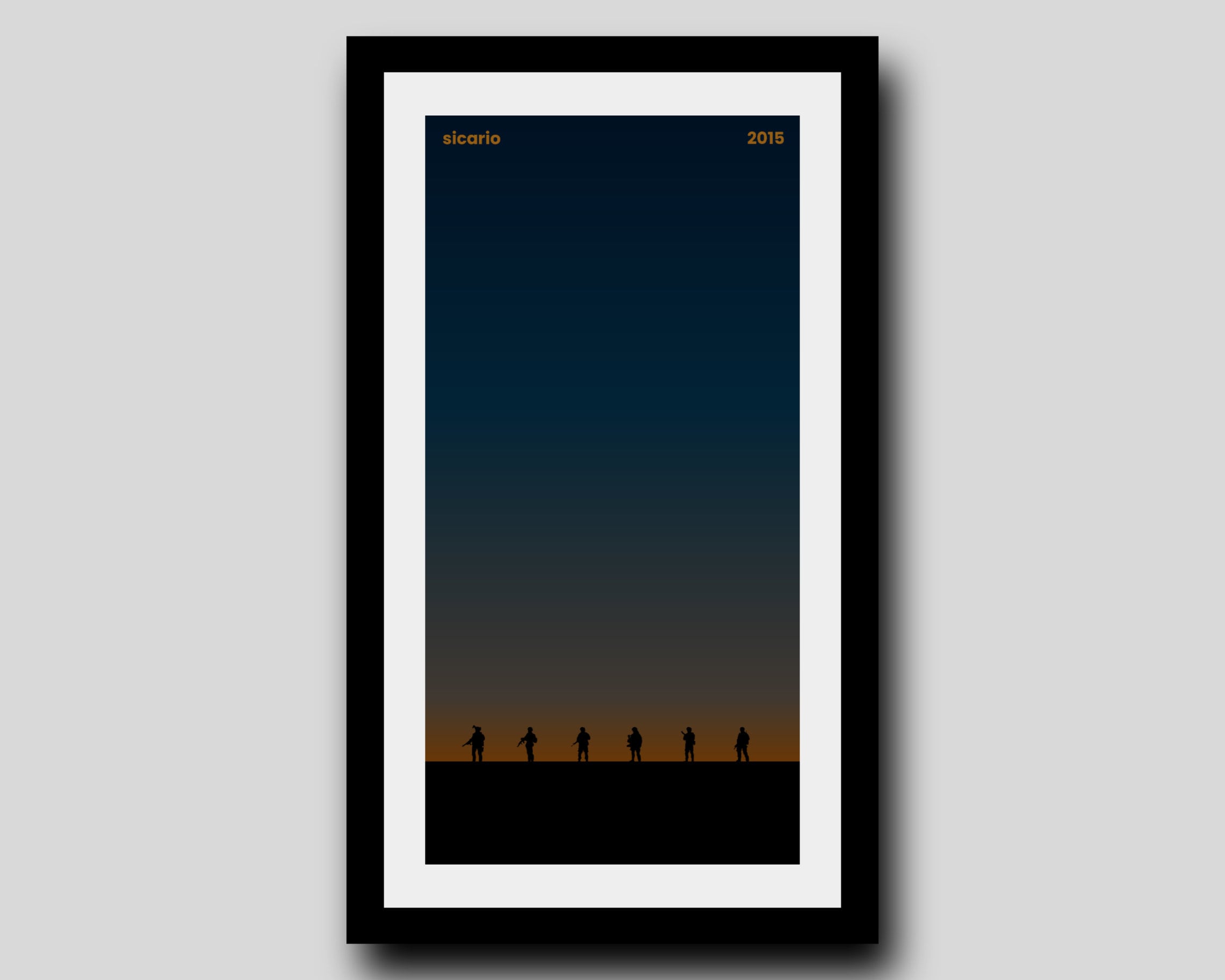 Sicario (2015) Minimalist Film Poster | Digital Download - Etsy