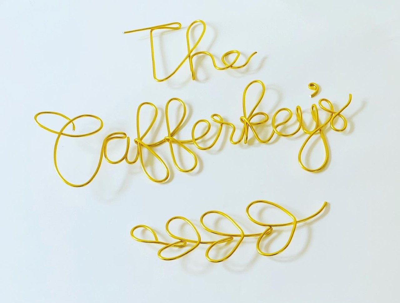 Wire Words - Family Sign, Wire Wall Art, Any Word, Quote, Name, Wall ...