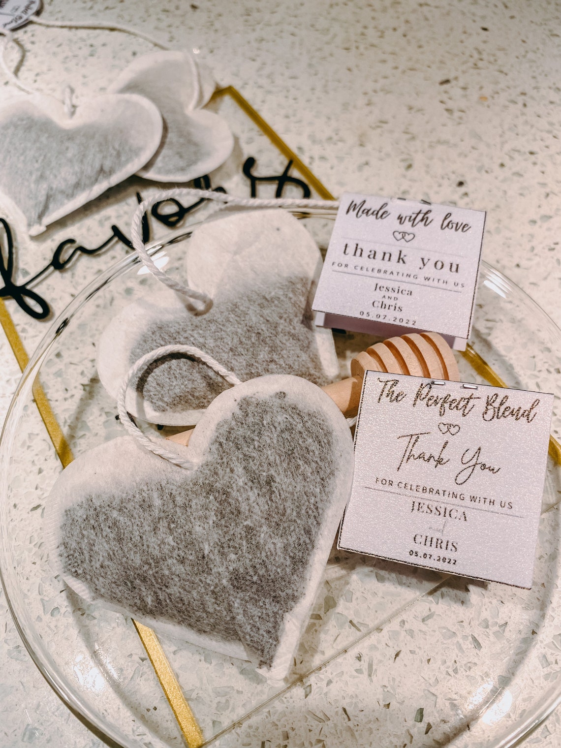 Wedding Favor Tea Bag Heart Shaped Tea Bags Unique Party | Etsy