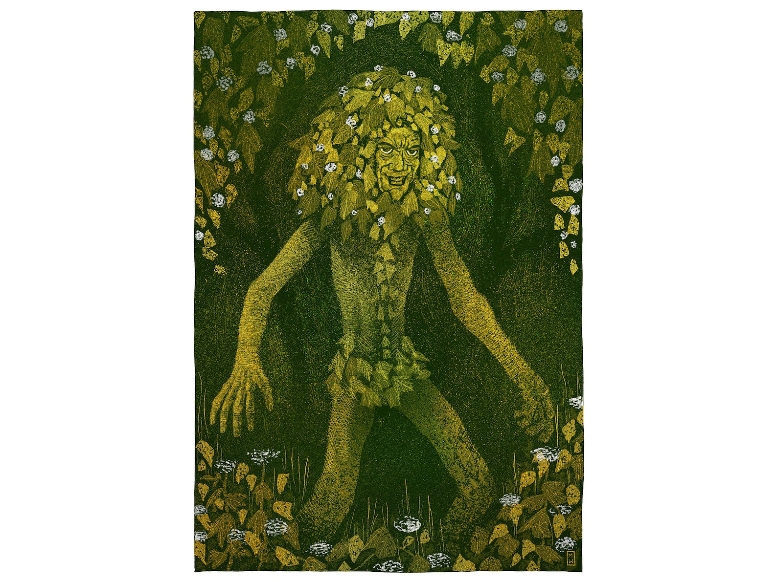 Green Man Folklore A5 Print, Matt Willis Art - Etsy Australia