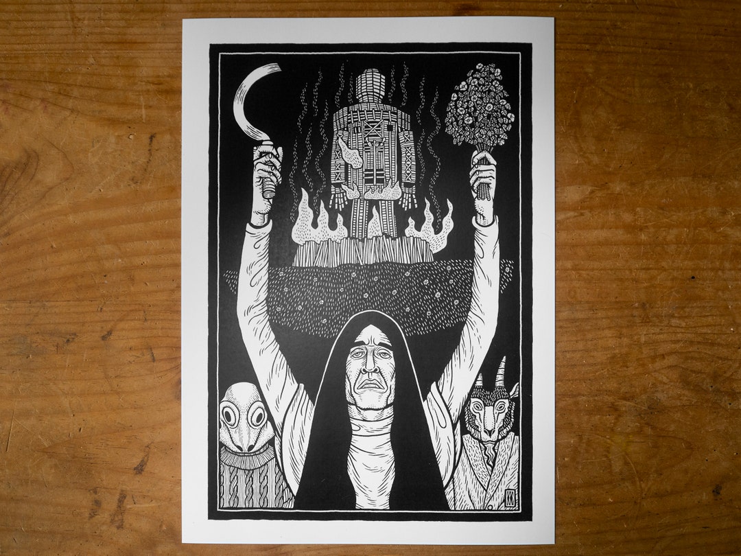 The Wickerman A4 Print by Matt Willis - Lord Summerisle ~ Wicker Man ...