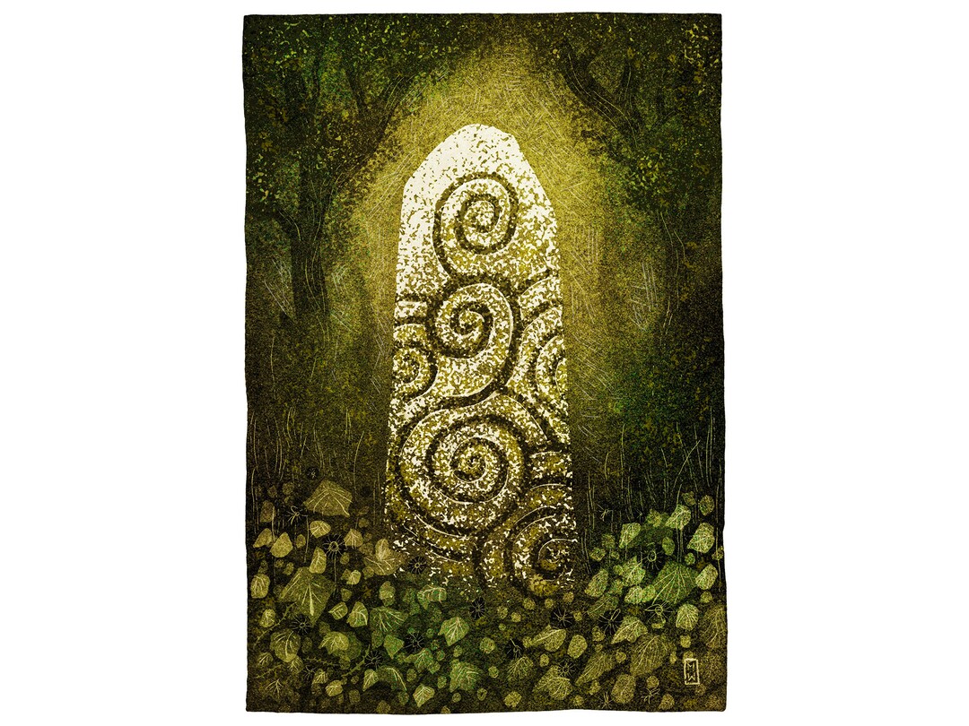 Standing Stone A5 Print by Matt Willis ~ the Folklore Box ~ the Folk ...