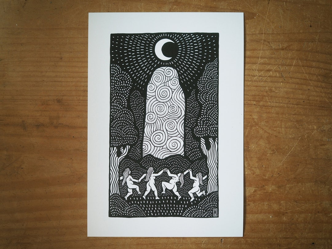 The Ceremony A4 Print by Matt Willis Thefolklorebox ~ the Folklore Box ...
