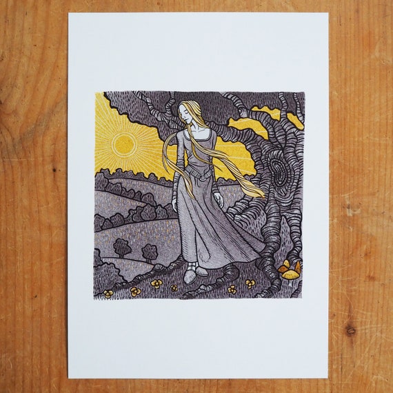 Queen of Elphame A4 Print by Matt Willis Fairy Queen - Etsy Australia