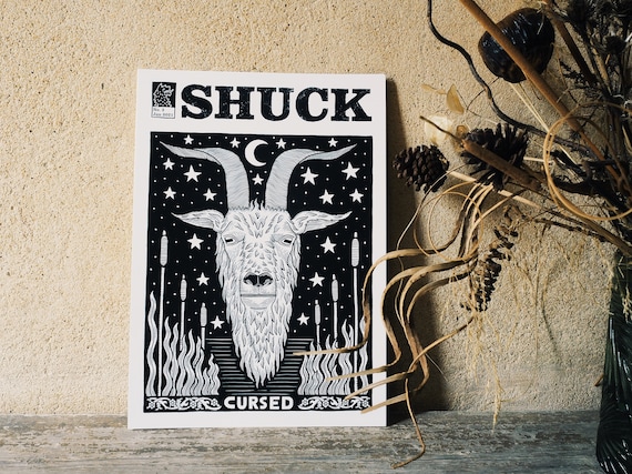 Shuck Zine Cover Print Issue 3 Cursed by Matt Willis the - Etsy