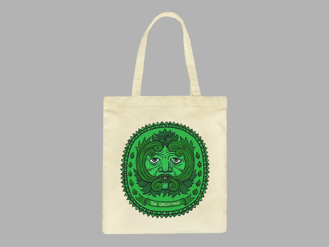 Green Man Tote Bag by Matt Willis - the Folk Lore Box - the Folklore ...