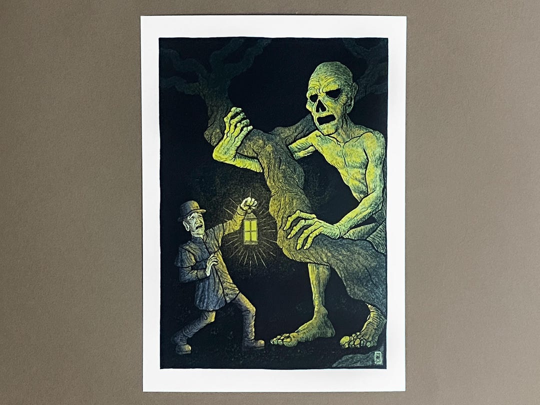 The Ghoul A4 Print by Matt Willis Thefolklorebox ~ the Folklore Box ...