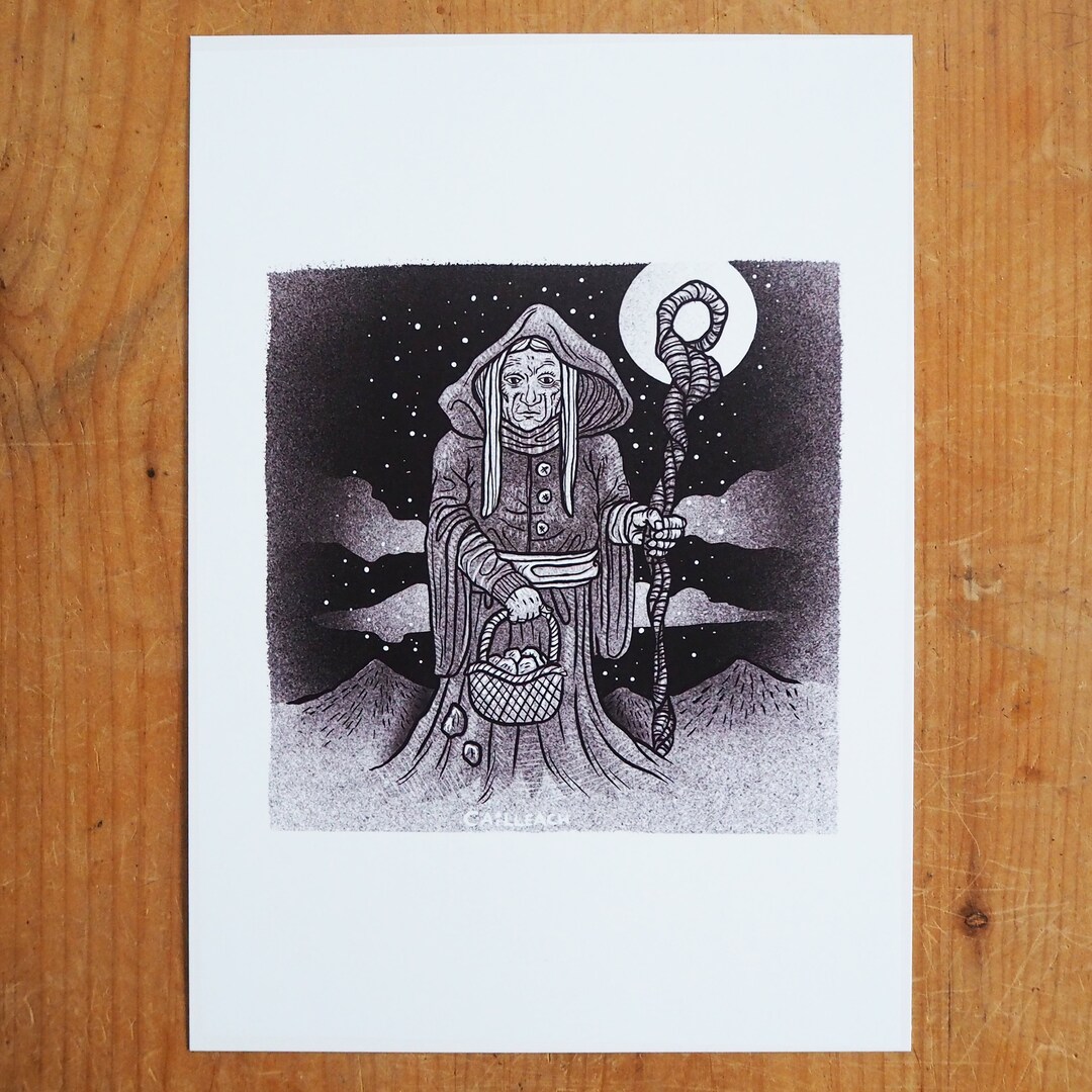 The Cailleach A4 Print by Matt Willis - the Folklore Box ~ the Folk ...