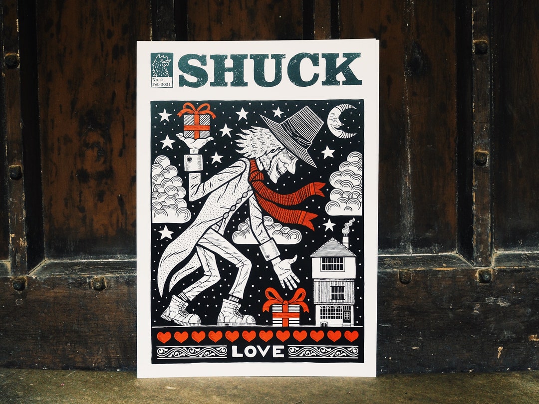Shuck Zine Cover Print Ausgabe 2 Love von Matt Willis The Folklore Box ...