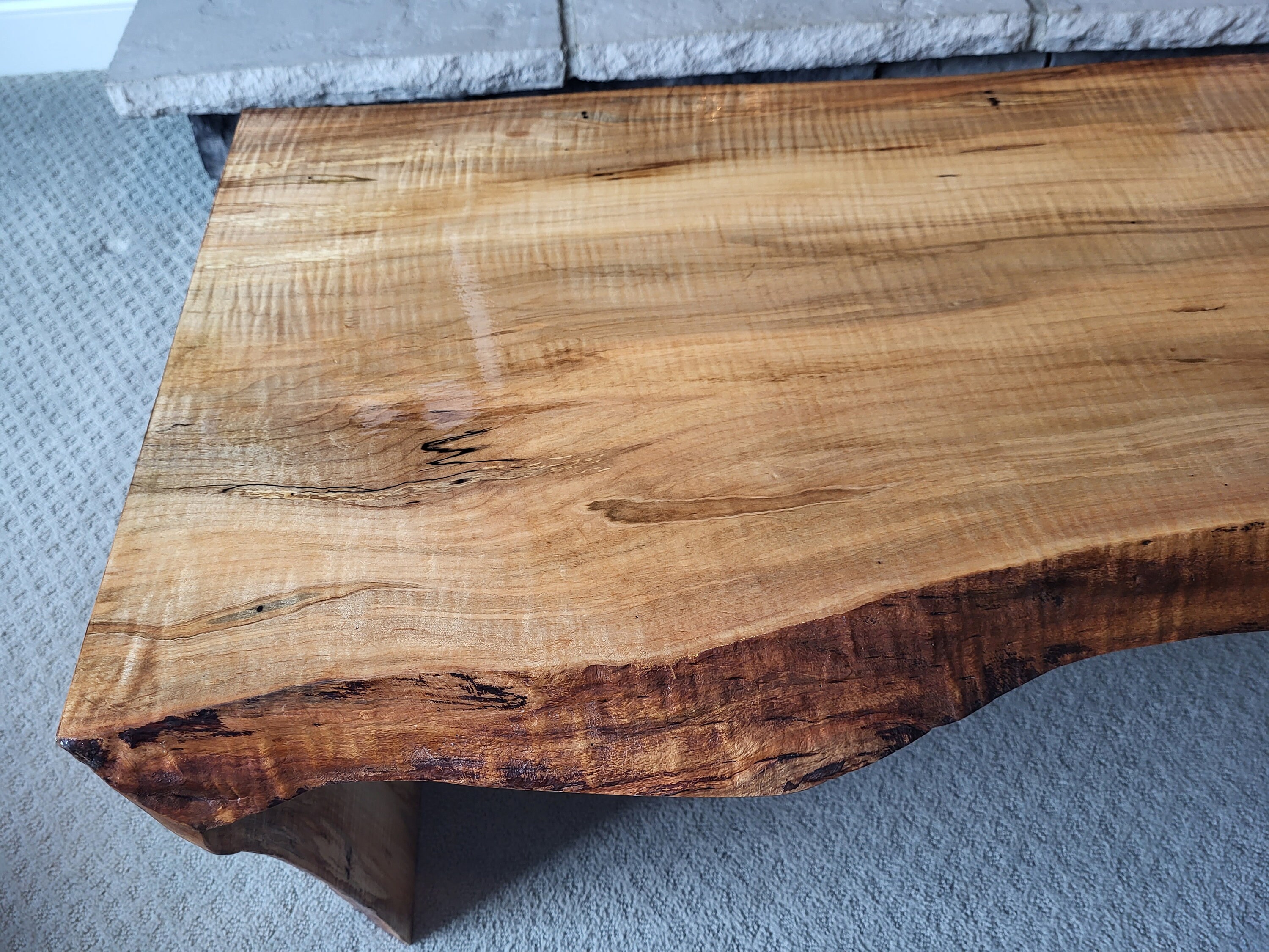 Live Edge Waterfall Coffee Table or Bench - Etsy