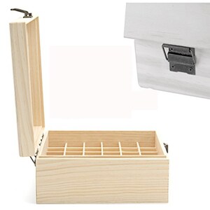 Wooden Oils Box / Aromatherapy Bottles Organizer / Wood Essential Oil ...