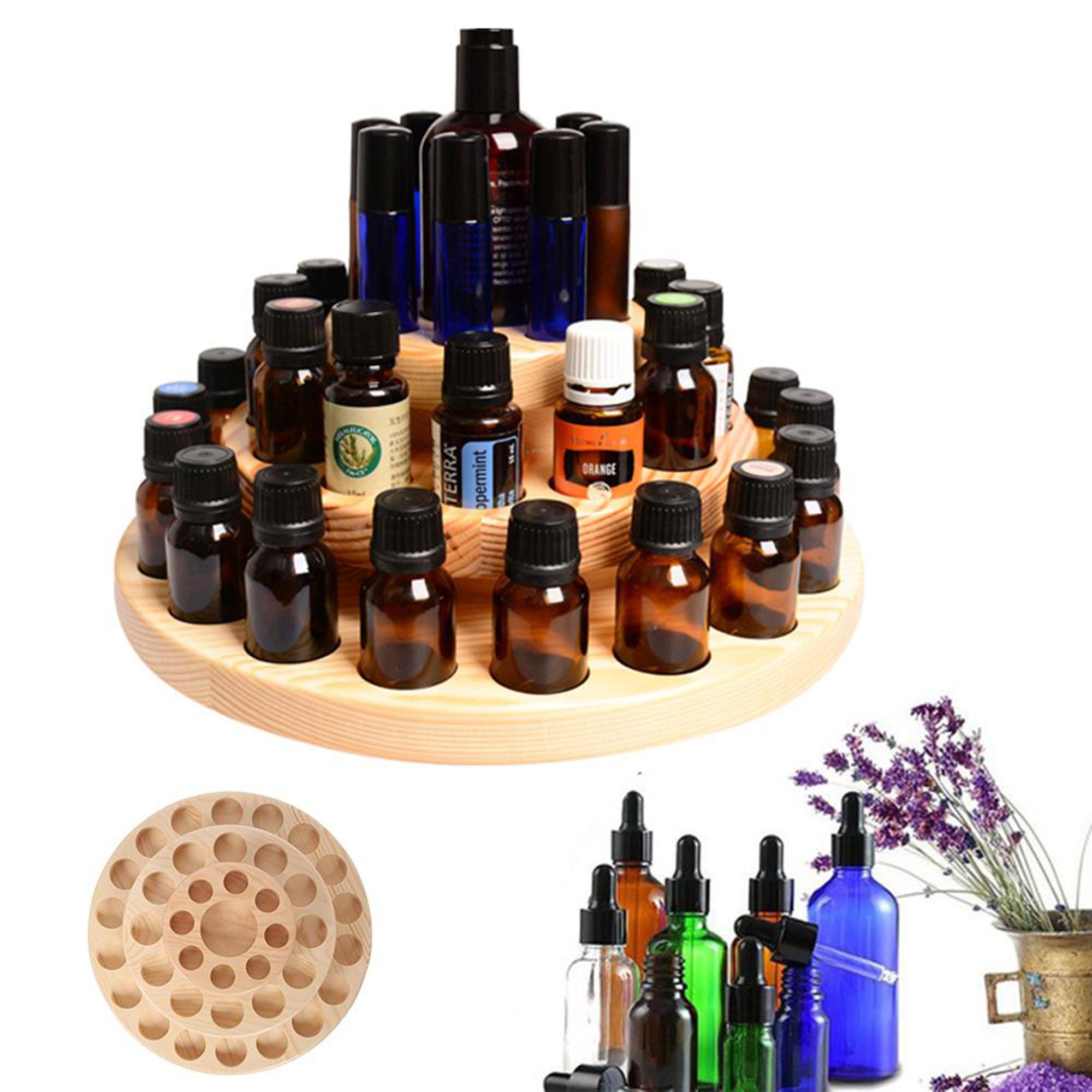 39 Slots Wood Essential Oil Display / Three Layers - Etsy