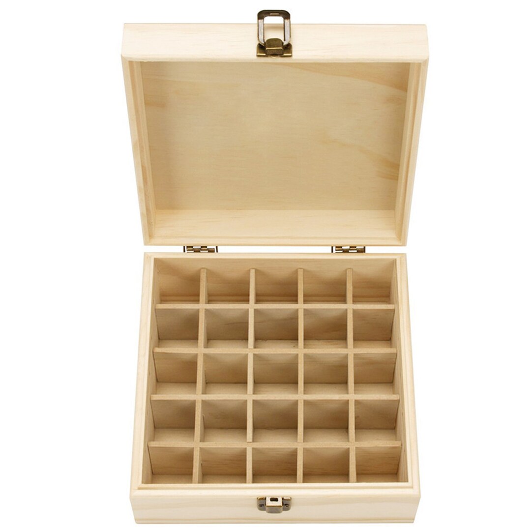 Wooden Oils Box / Aromatherapy Bottles Organizer / Wood Essential Oil ...