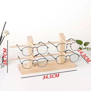 Wood Sunglasses Stand Frame Display Stand Frame Store Storage Rack ...