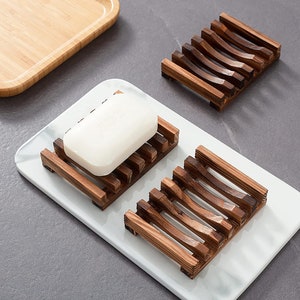 Soap Box Natural Bamboo Dishes Bath Soap Holder Bamboo Case - Etsy