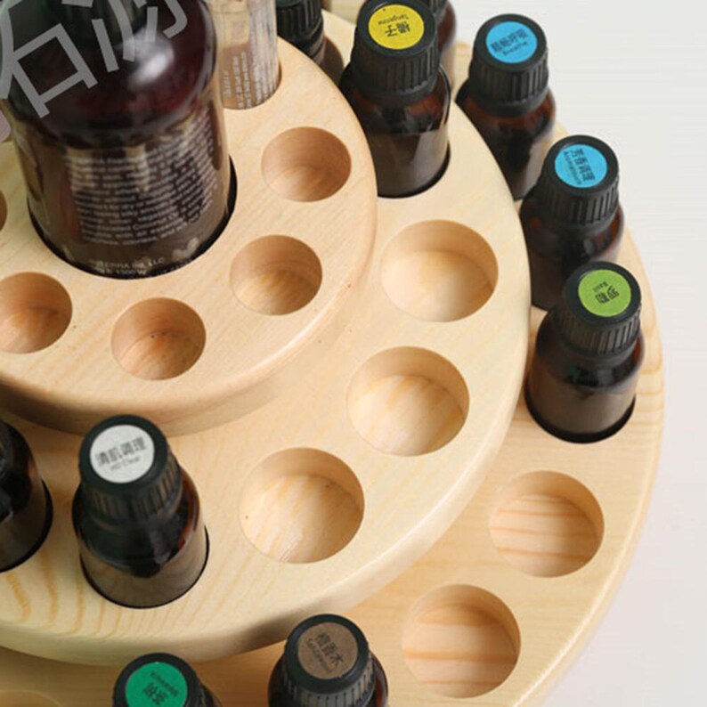 39 Slots Wood Essential Oil Display / Three Layers - Etsy