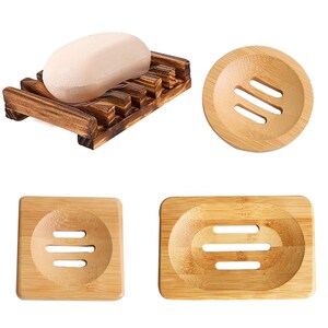 Soap Box Natural Bamboo Dishes Bath Soap Holder Bamboo Case - Etsy