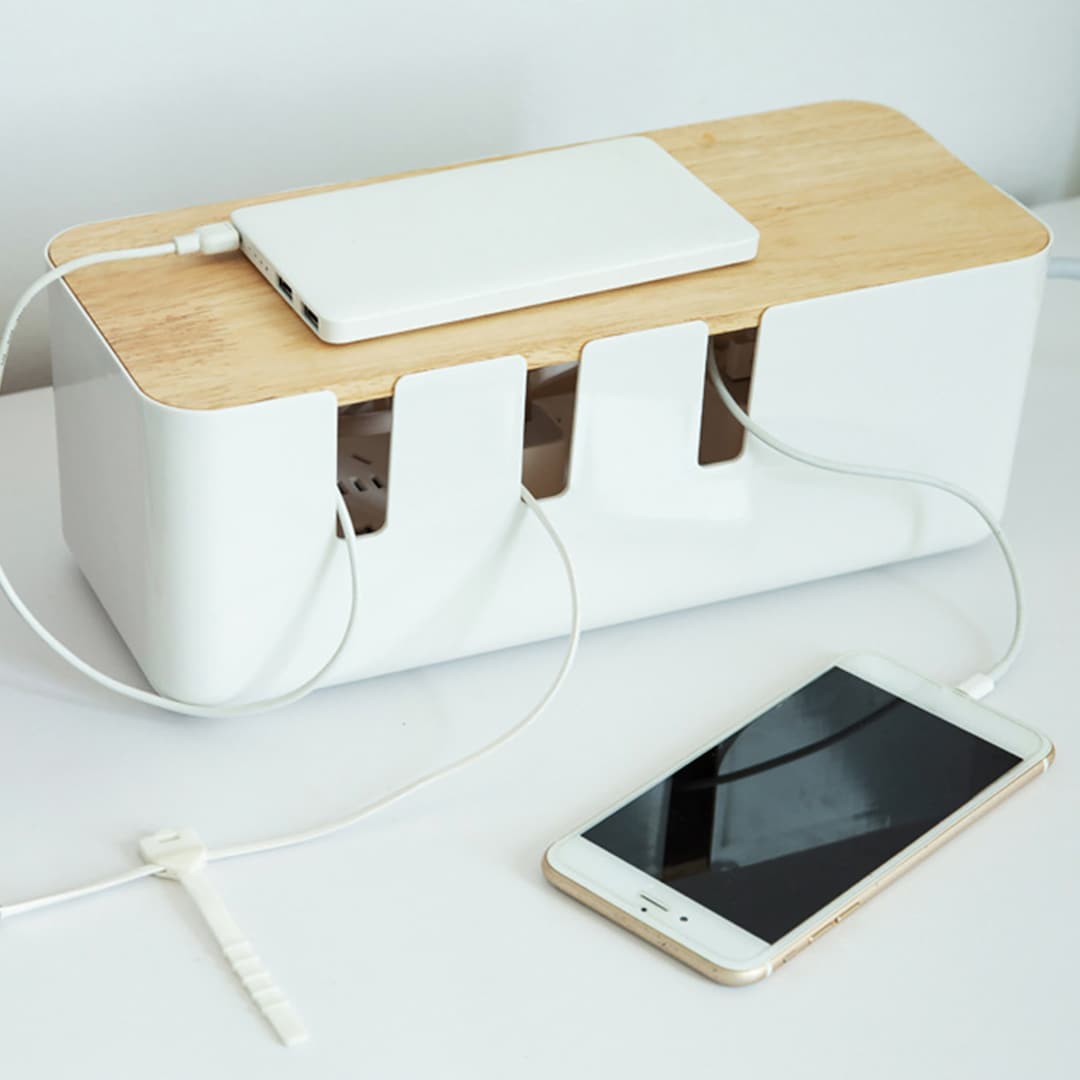 Wooden Storage Box Hide Power Strip Wire Management Case - Etsy