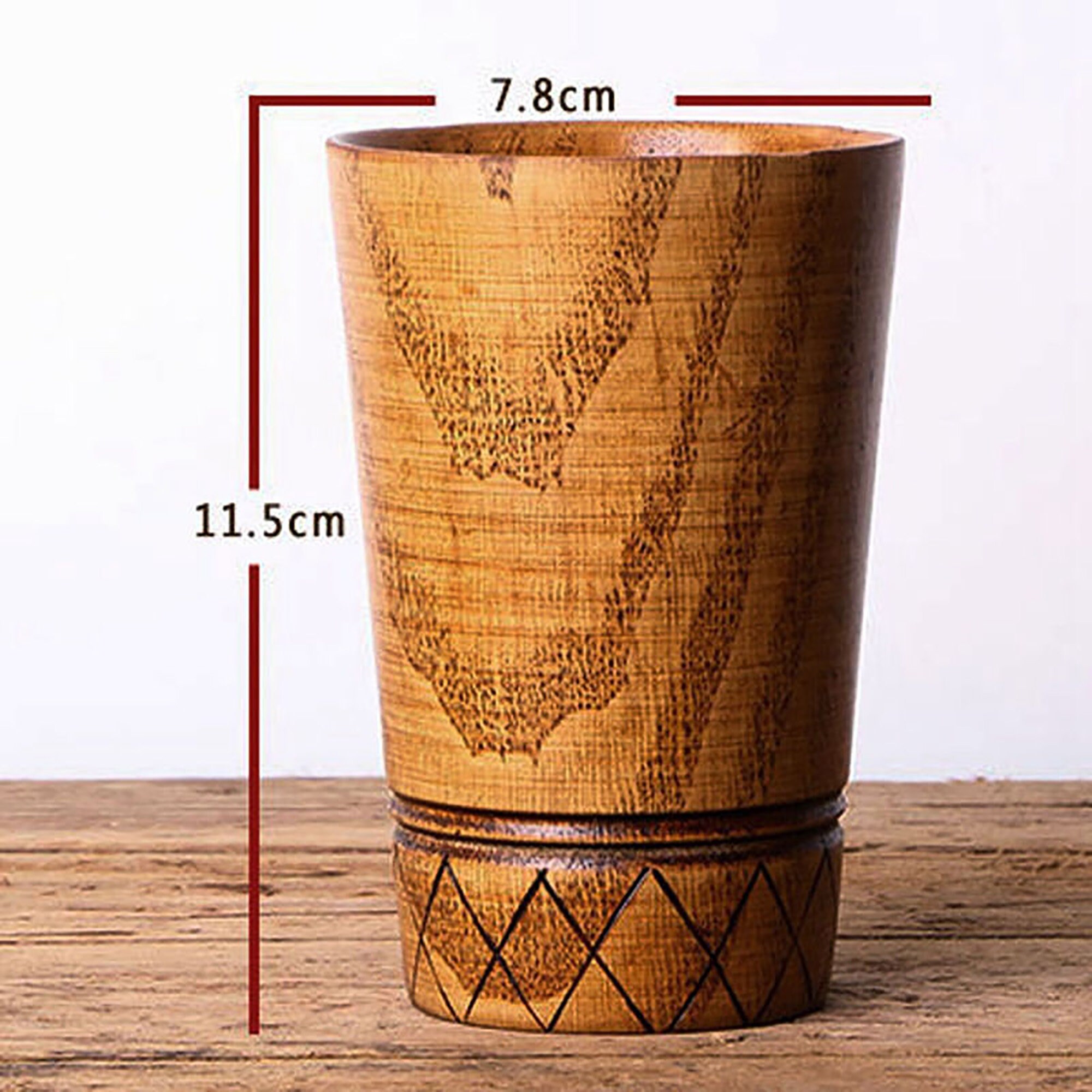 Handmade Wooden Beer Cup Retro Large Capacity Cup Classic | Etsy