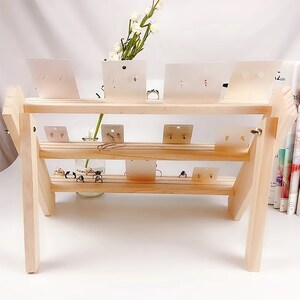 Wood Jewelry Display Stand Multiple Necklace Showcase Display - Etsy