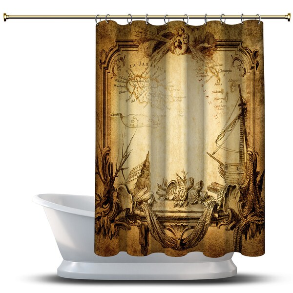 Map Shower Curtain - Etsy