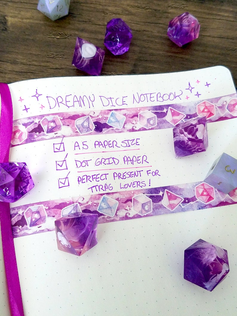 A5 Dreamy Dice Notebook - Etsy