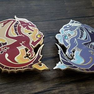 Dragon Enamel Pins - Etsy