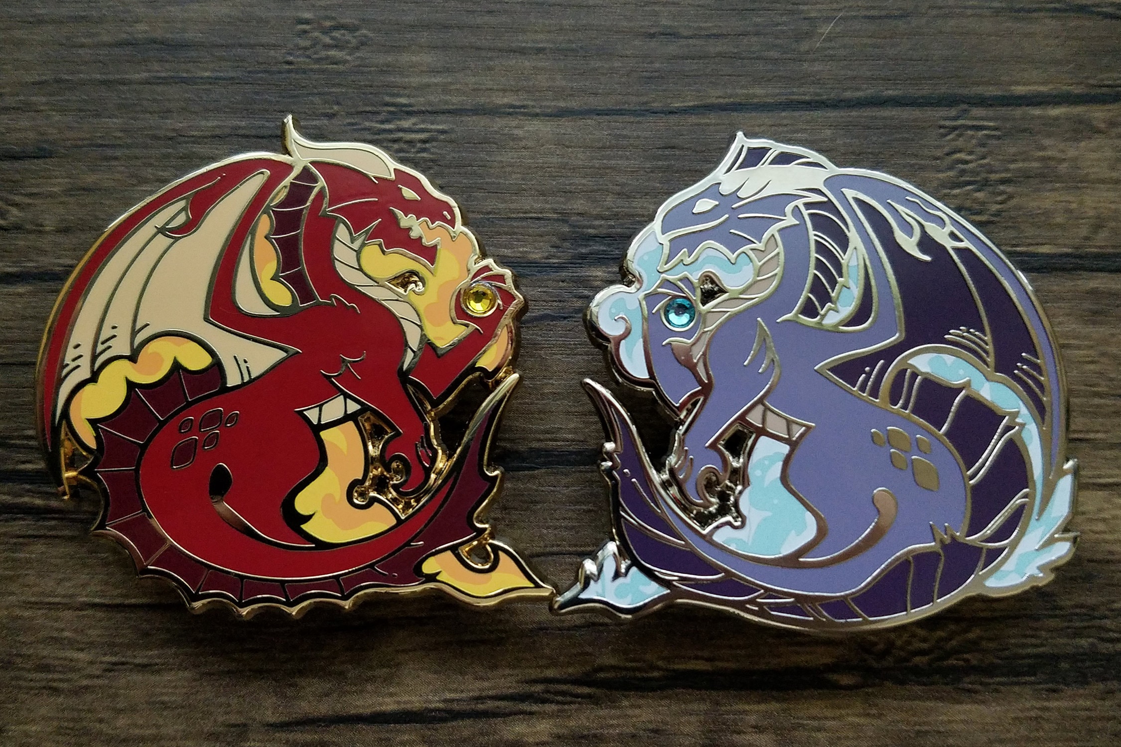 Dragon Enamel Pins - Etsy