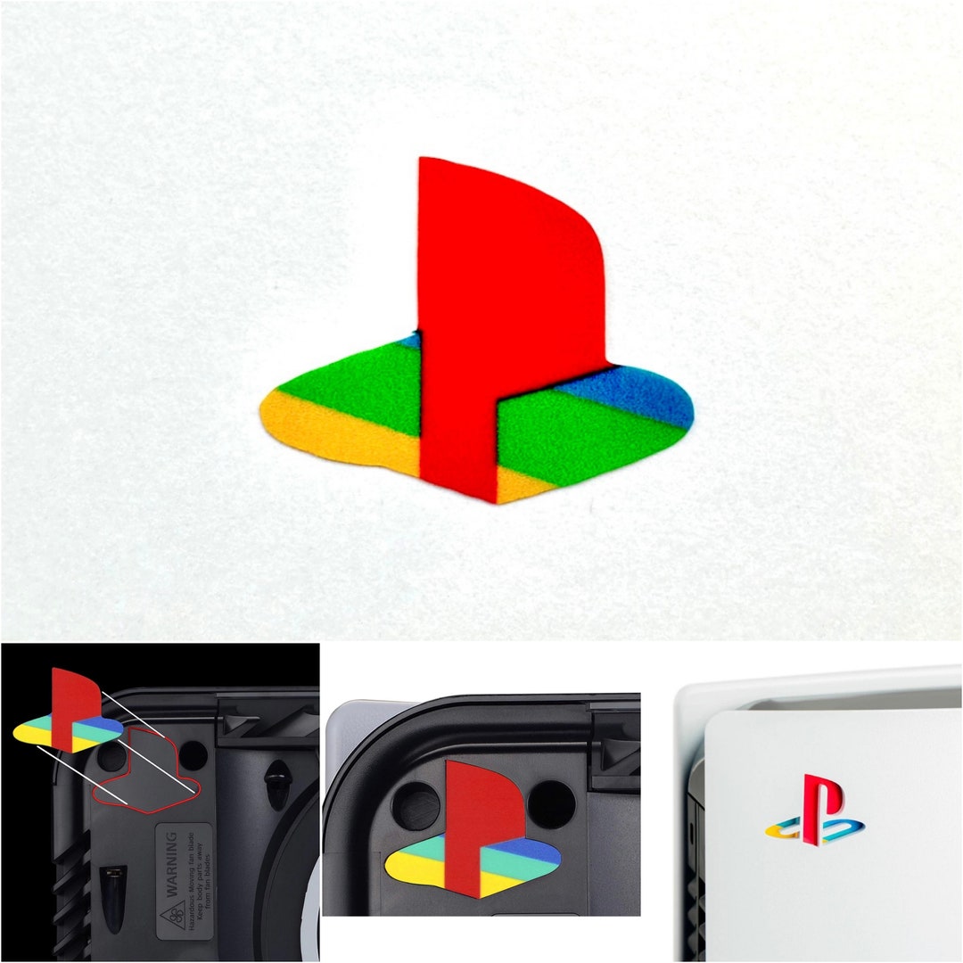 Retro Playstation Logo Vinyl Decal Sticker Underlay for Playstation 5 ...