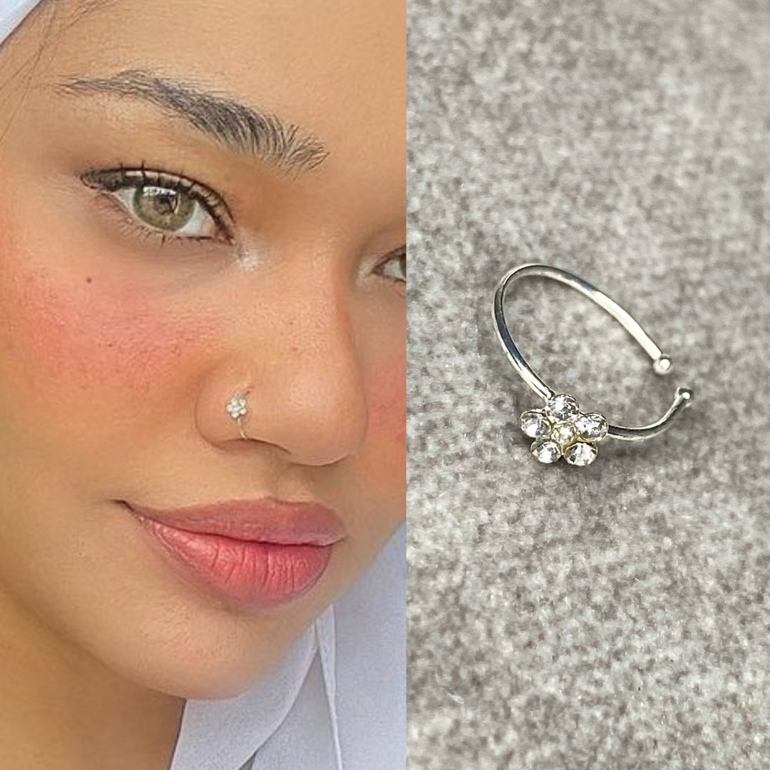 Fake Clip on Nose Hoop Nose Ring, Clip on Nose Cuff Cuff, Dainty Nose ...