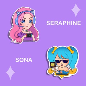 LOL - League of Legends Chibi Matte Vinyl Stickers - Etsy