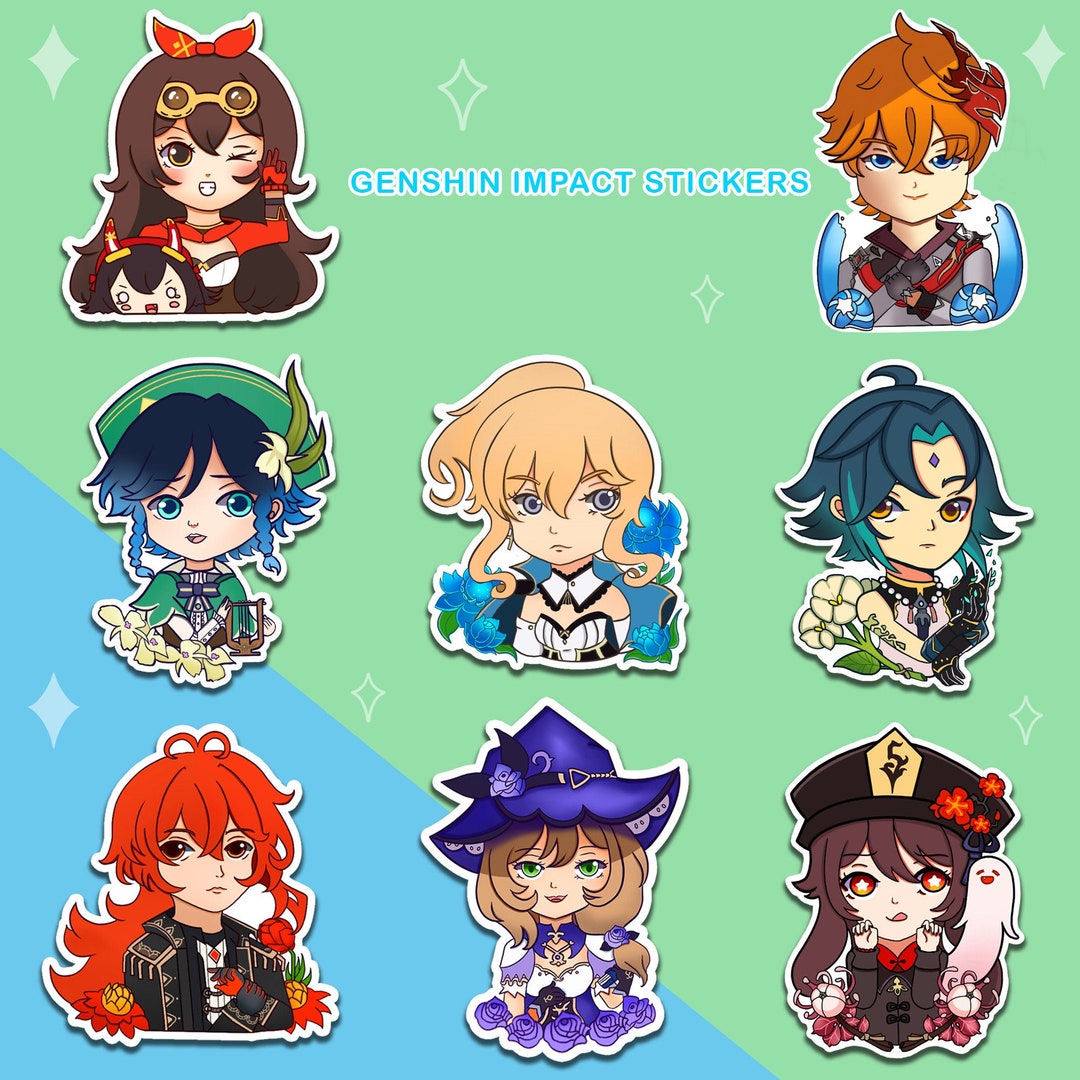Genshin Impact Character Stickers - Etsy