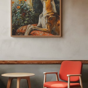 Whippet Basking in the Sun - Chagall Style Digital Dog Art - Whippet ...