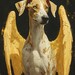 Whippet Basking in the Sun Chagall Style Digital Dog Art Whippet Home ...