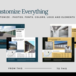 Commercial Real Estate Brochure & Flyer Templates (canva Editable) - Etsy