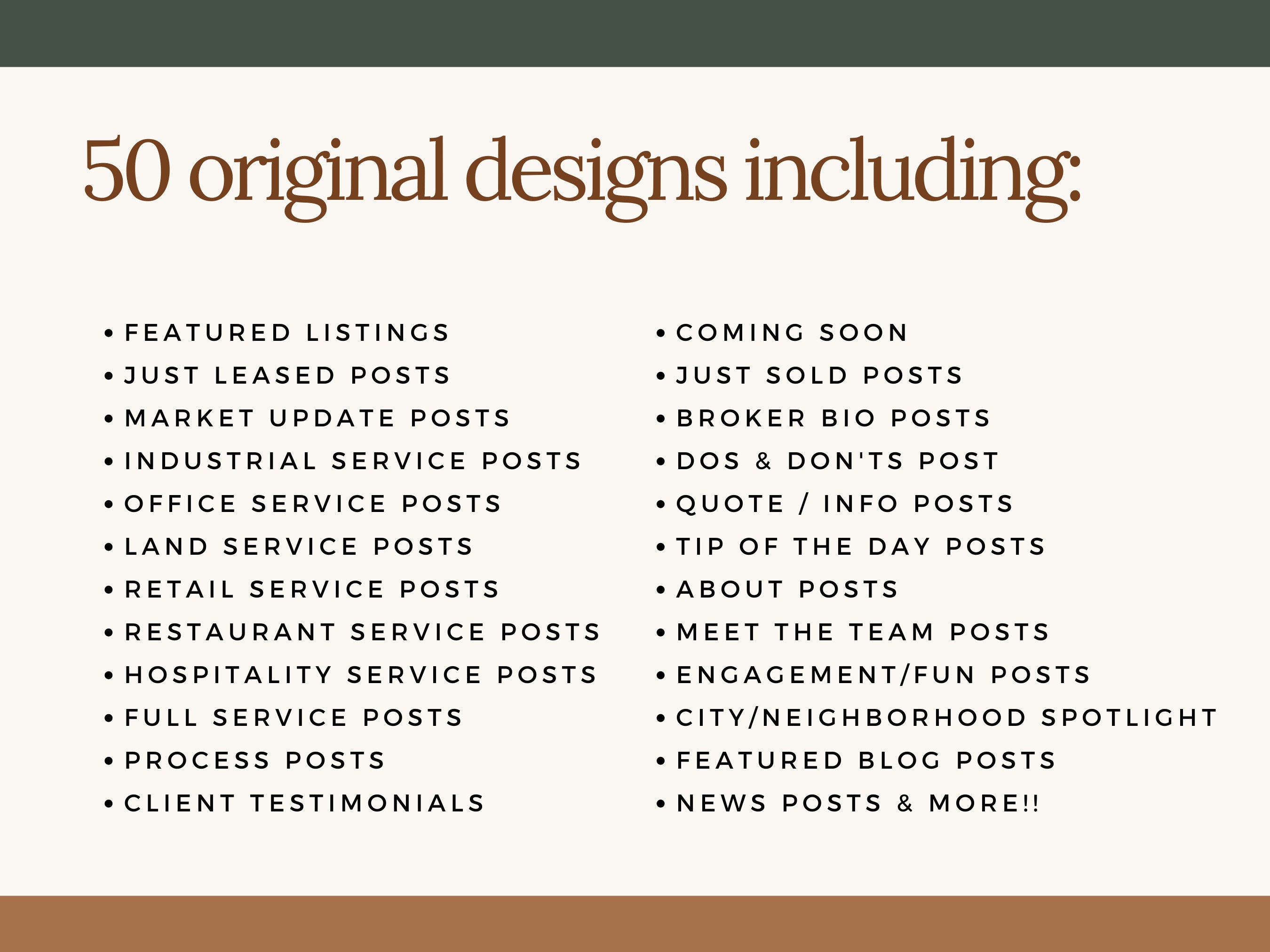 Commercial Real Estate Social Media Templates: 150 Canva Posts (digital ...