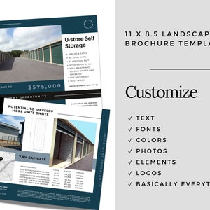 Commercial Real Estate Brochure & Flyer Templates (canva Editable) - Etsy