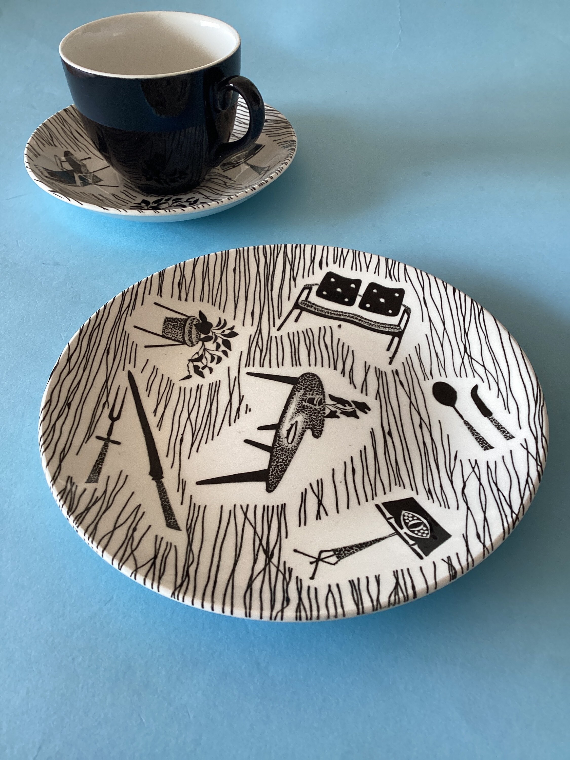 Homemaker by Ridgway Pottery Cup, Saucer and Side Plate - Etsy