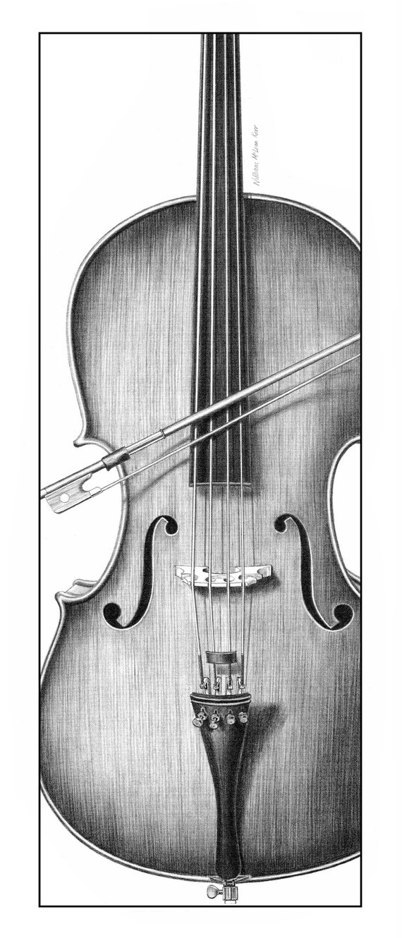Cello Drawing