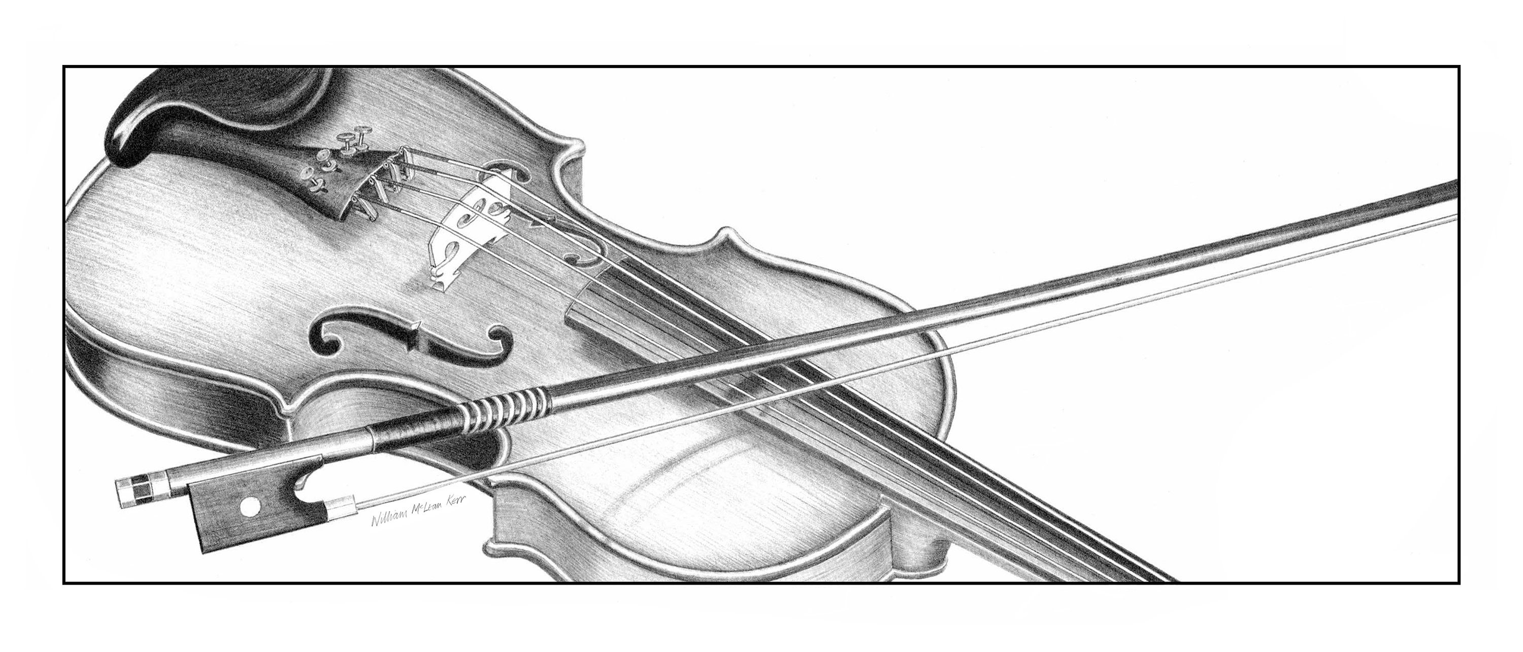 Viola Instrument Drawing
