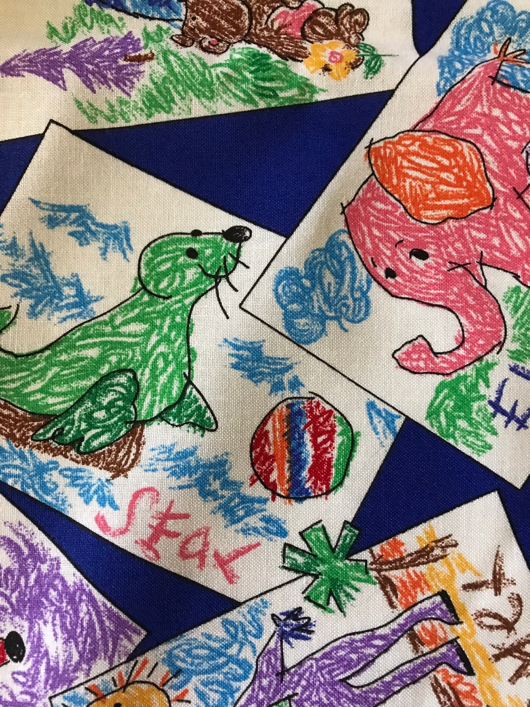 Playful Children’s Print Fabric - Etsy