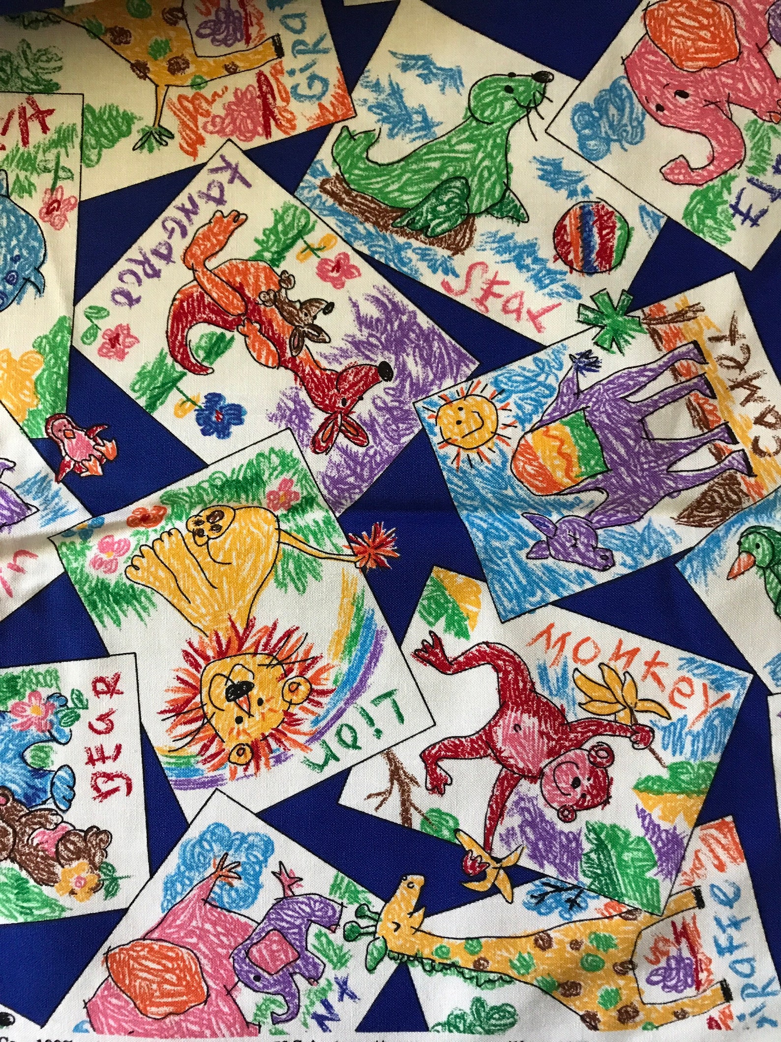 Playful Children’s Print Fabric - Etsy