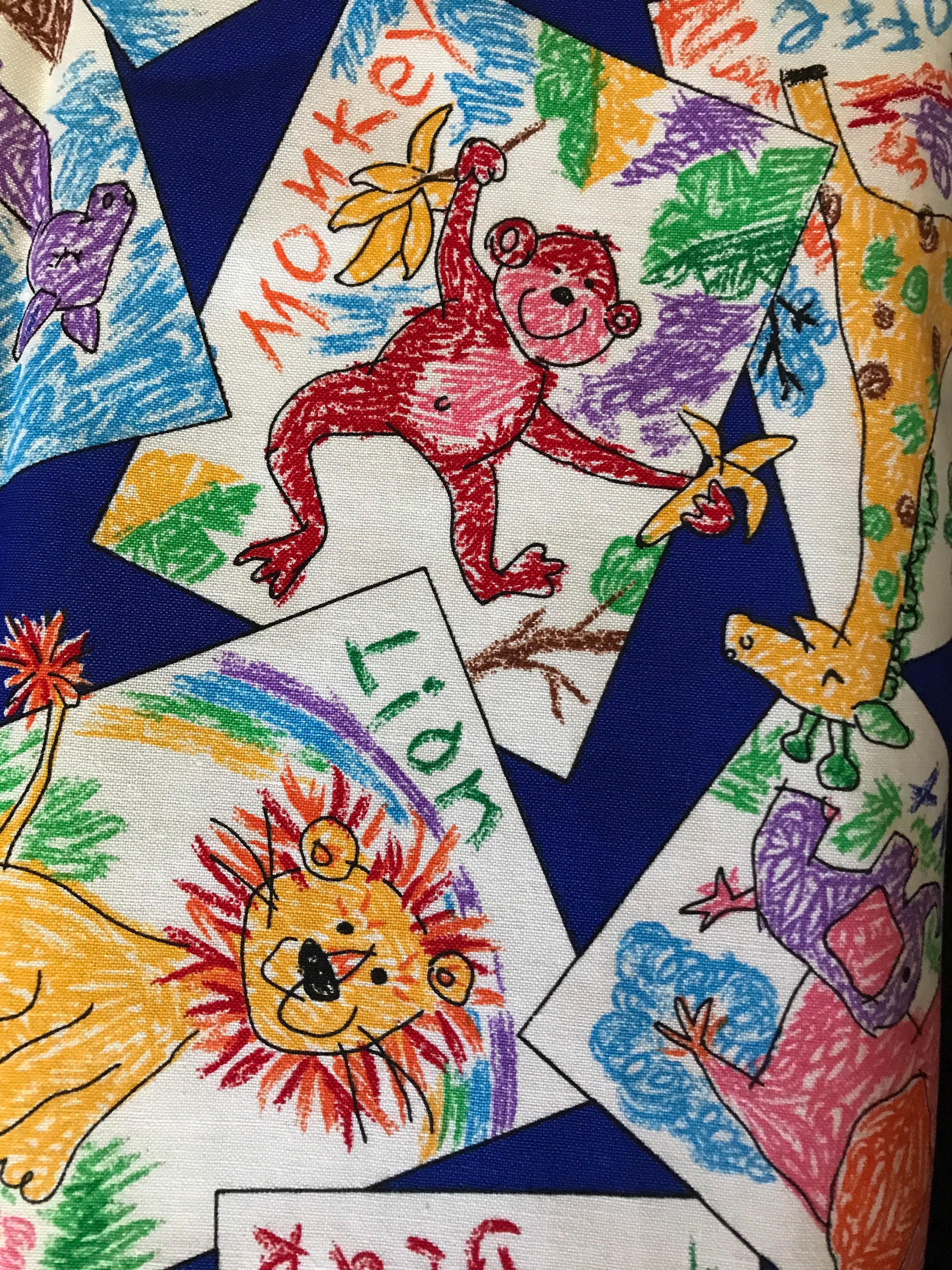 Playful Children’s Print Fabric - Etsy