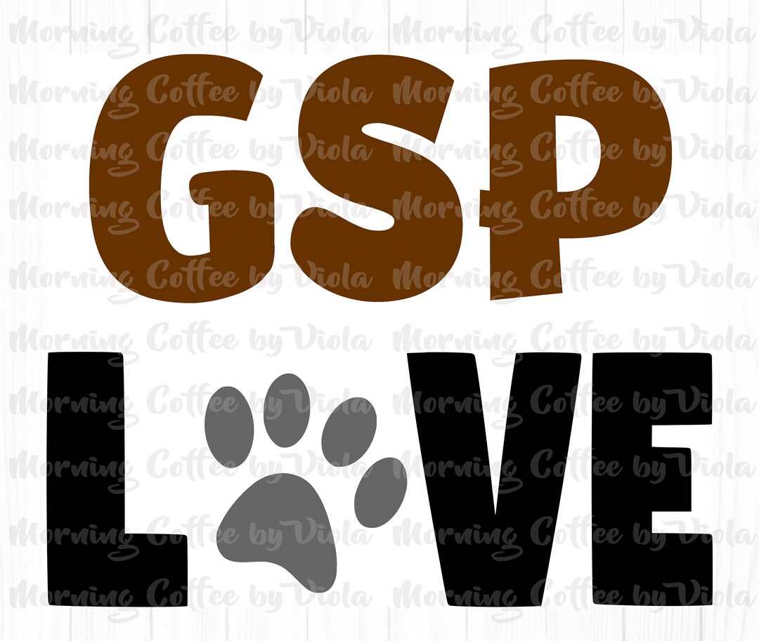 GSP Love Digital Download German Shorthaired Pointer SVG PNG - Etsy