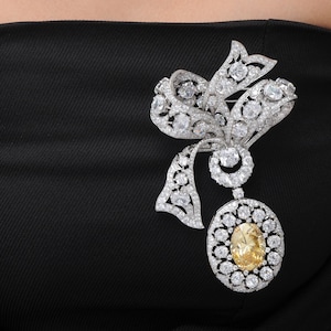 Alexandra Feodorovna's Imperial Bow Brooch Romanov Inspired | 925 ...
