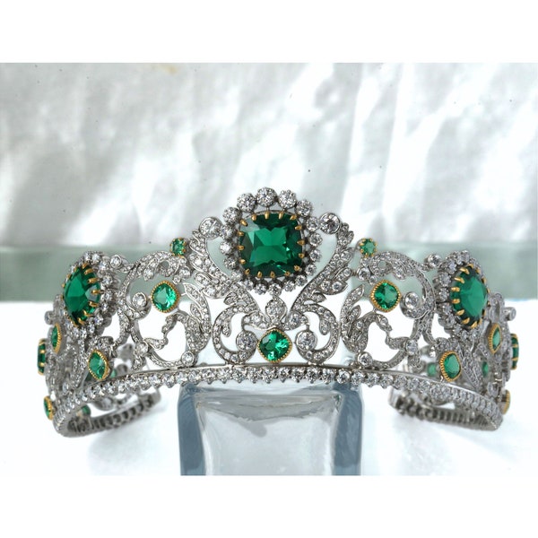 Emerald Tiara - Etsy