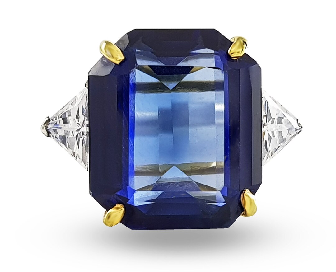 Three Stone Ring Sapphire Jewelry, Birthstone Rings, Everyday Wear ...