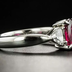 Jessica Simpson Red Ruby Engagement Ring, Three Stone Jewelry ...