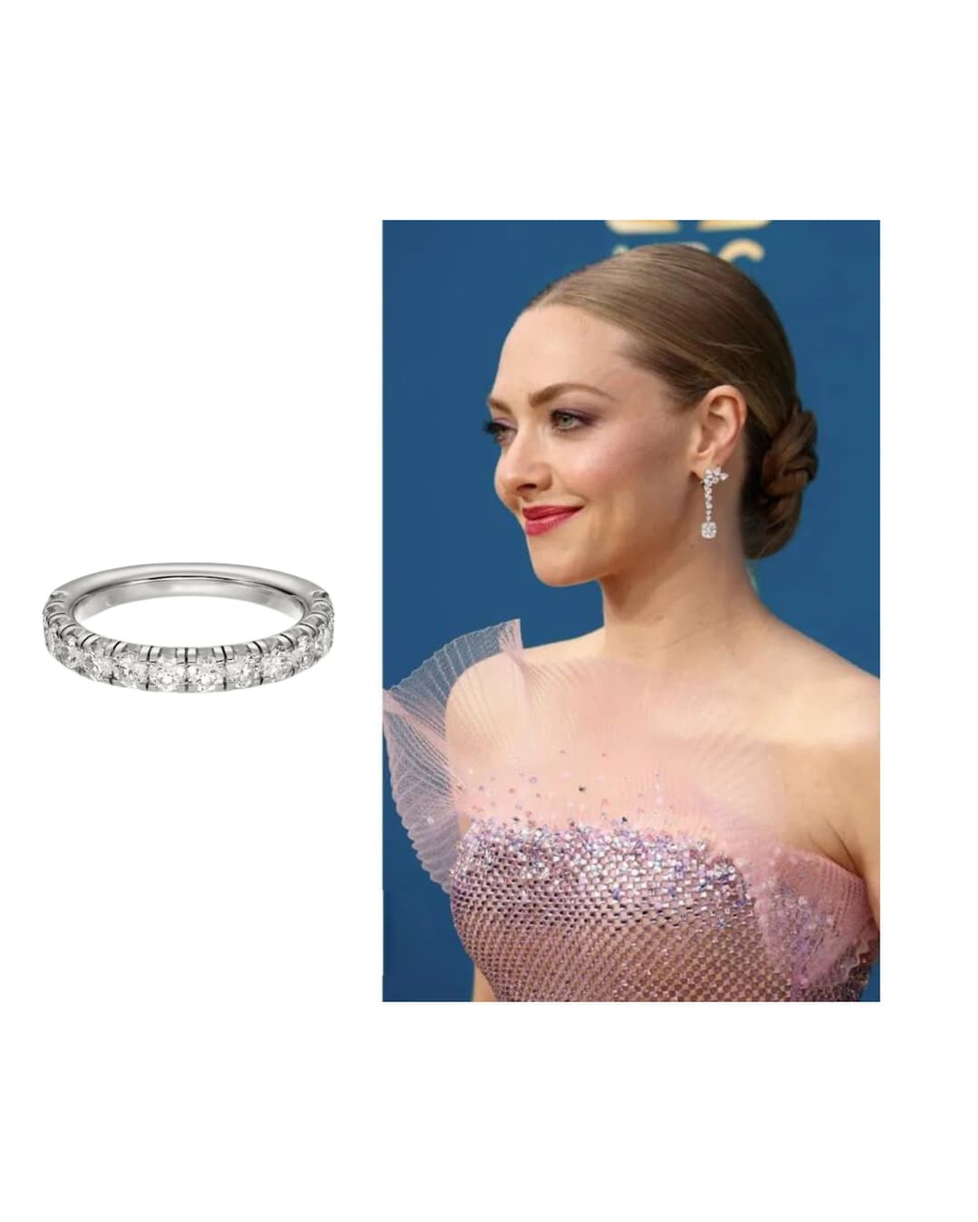 Amanda Seyfried Adorable Diamond Ring Band Luxury Jewelry, Handmade ...