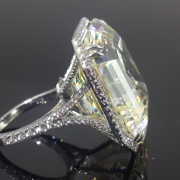 Big Diamond Ring - Etsy